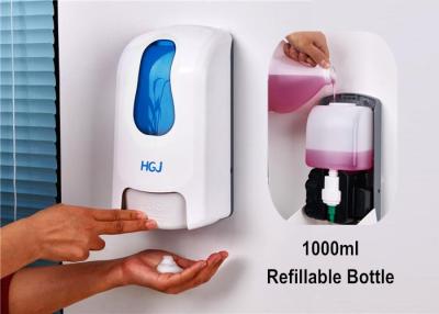 China dispensador blanco del jabón de la mano que hace espuma 1000ml montado en la pared para el restaurante en venta