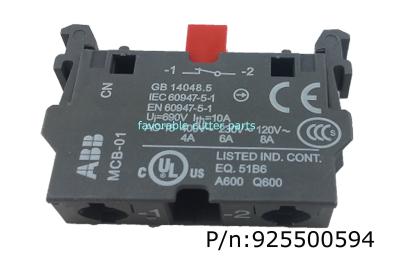 Китай 925500594 переключатель ABB#MCB01 частей GT7250 резца отсутствие блока контакта, используемого для машины резца GT7250 продается