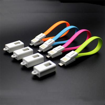 Cina Il micro maschio di USB della catena chiave a sincronizzazione dei dati maschio di USB 2.0/a cavo di carico 20cm per l'androide telefona in vendita