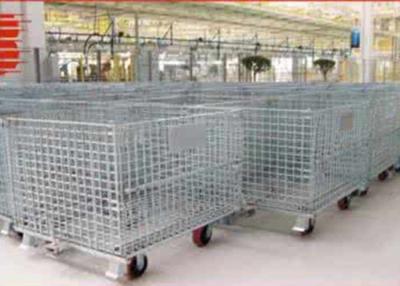 Cina Zinco - gabbie rivestite della rete metallica, portone di goccia della parte anteriore del metallo del pallet dell'officina in vendita