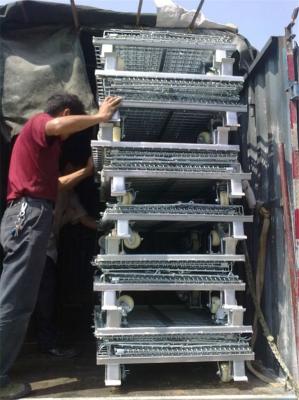Cina Gabbie del metallo dell'acciaio a basso tenore di carbonio, capacità di carico 1000 - 3000kg in vendita