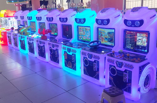 Wholesale 19 Inch Kids Arcade Machine With LED Light Cute Baby Machine For Family Entertainment 2