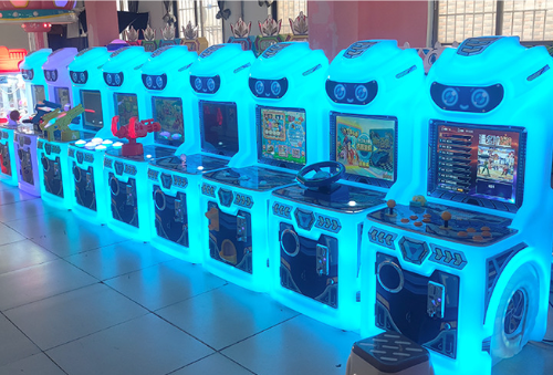 Wholesale 19 Inch Kids Arcade Machine With LED Light Cute Baby Machine For Family Entertainment 1