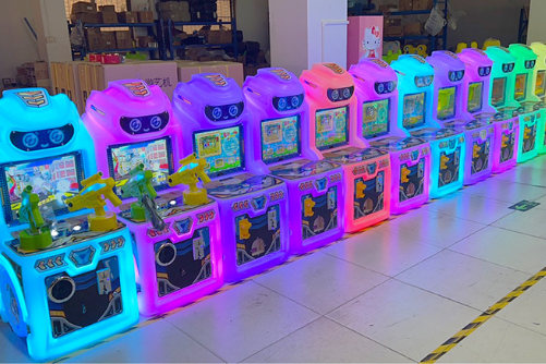 Wholesale 19 Inch Kids Arcade Machine With LED Light Cute Baby Machine For Family Entertainment 0