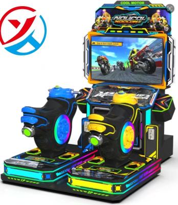 China New Kid Simulator Moto Racing Extreme Speed Double Seats Coin Operated Game Machine for sale