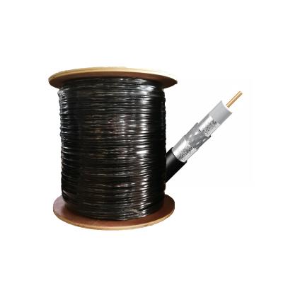 Cina 18 AWG Bare Copper RG6 Tri shield FPE Isolamento 305m o 1000ft Cavo coassiale per cctv catv in vendita