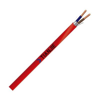 China TIANJIE - UL LISTADO Condutor de cobre vermelho FR PVC blindado 2 -4 núcleos 18AWG/16AWG/14AWG Cabo de alarme de incêndio à venda