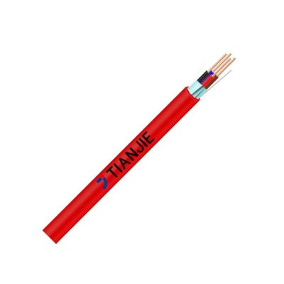 China TIANJIE - 4C 1,5 mm2 UL1424 listado Cabo de alarme de incêndio de cobre sólido blindado FPLR Cabo de segurança à venda
