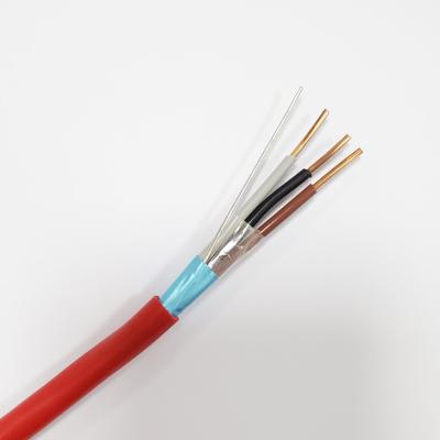 Cina Cavo di allarme antincendio a doppino intrecciato in PVC rosso schermato con conduttore in rame solido UL FPLR 3C 14AWG in vendita