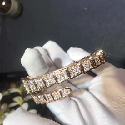 Κίνα Βραχιόλι BR856126 Serpenti κοσμήματος πολυτέλειας με το κεφάλι Rubellite, βραχιόλι 18K βραχιολιών διαμαντιών προς πώληση