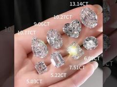 LuxuryShine VS1-VS2 랩 그로운 다이아몬드 루스 다이아몬드 하트/프린세스/오벌/라운드/쿠션/페어/애셔 맞춤형 주얼리