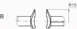 Type B measuring face