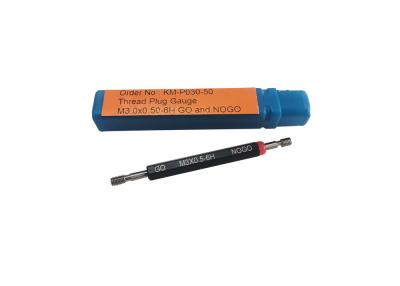 China Calibrador de rosca métrica M3.0, tipo pasa y no pasa, para inspección de piezas roscadas mecanizadas en venta