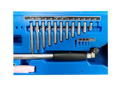 China Medidor de diámetro de diámetro de 50-160 mm de alta calidad con extensiones Dispositivo de medición de diámetro de agujero con graduación de 0,01 mm en venta