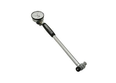 China Calibrador de orificio de cuadrante métrico personalizado de 100-160 mm con extensiones, dispositivo de medición de diámetro de orificio, embalaje en caja de madera en venta