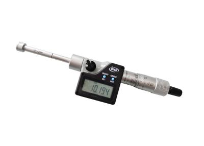 China Precisión de contacto de tres puntos 10-12 mm Micrómetro interno digital de tres puntos Protección IP65 Resolución de 0.001 mm en venta