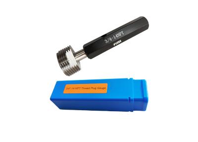 China Accurate 3-4''-14 NPT Taper Pipe Thread Plug Gauge for Oilfield and Hydraulic Applications for sale