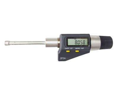 China 8-10mm Three Point Internal Micrometer with IP54 Protection and Digital Readout Display with Extension Rod 100mm for sale