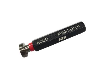 China Inspection Tool M18X1-6H High Precision Metric Thread Plug Gauge with NOGO Type for sale