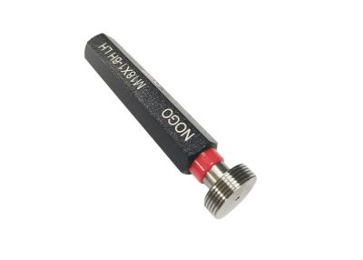 China Inspection Tool M18X1-6H High Precision Metric Thread Plug Gauge with NOGO Type for sale