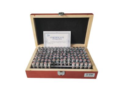 China Conjunto de calibradores de alfiler de precisión 0.22-10.12 Alfileres de calibrador de acero endurecidos para inspección dimensional en venta