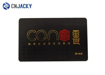 China Zwarte van de het Lidmaatschapskaart van pvc van de Compensatiedruk RFID Smart Card Magnetische de Streepkaart Te koop