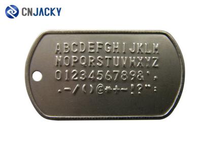 China Kundengebundener Haustier Identifikations-Aufkleber und Militärhundeaufkleber-Edelstahlblech-Metallnummernschild zu verkaufen