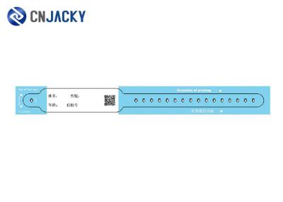 Cina Il QR Code che stampa 13.56mhz i polsini della carta termica di NFC 1k F08 per l'evento accede al sistema in vendita