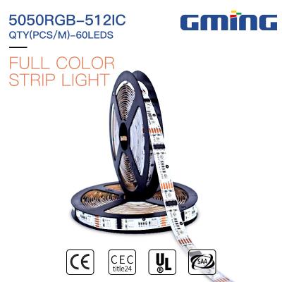 Cina Luce di striscia Cuttable di 6W IP65 SMD 5050 LED UCS DMX512-16 IC in vendita