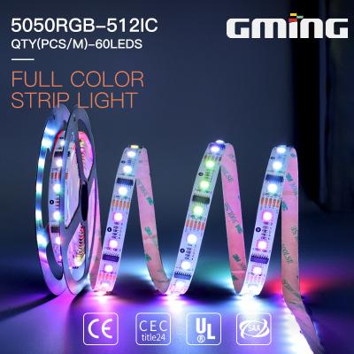 Cina striscia impermeabile UCS DMX512-16 di 60LEDs 12W SMD5050 LED in vendita