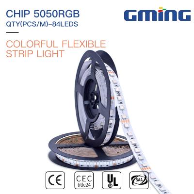Cina Luce di striscia telecomandata di 84leds/m 12V 25W SMD 5050 LED IP20 in vendita