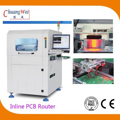 China Inline PCB Router PCB-separator met Supper Visual System ESD Safe Brush Te koop