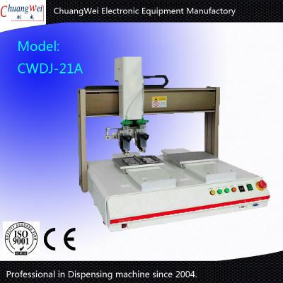 China Máquinas dispensadoras automatizadas de doble área de trabajo con mesa de trabajo personalizable en venta