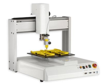 China 300mm Tisch-Automatisierte-Dosiergeräte 19.68" X 19.68" Arbeitsbereiche zu verkaufen