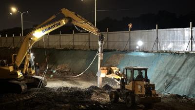 China Fabricante chino 270L/min sistema de flujo hidráulico vibroflot para compactación por vibroflotación de pilotes en venta