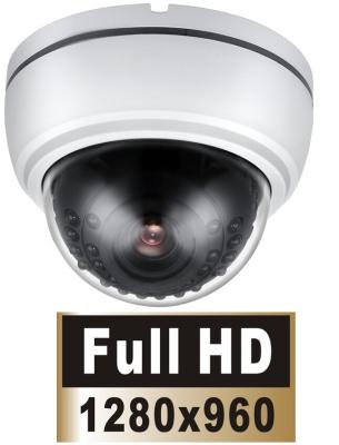 Cina lente mega mega dei pixel della rete 3.6mm delle macchine fotografiche 1,3 del IP della cupola HD della plastica di 960P POE in vendita