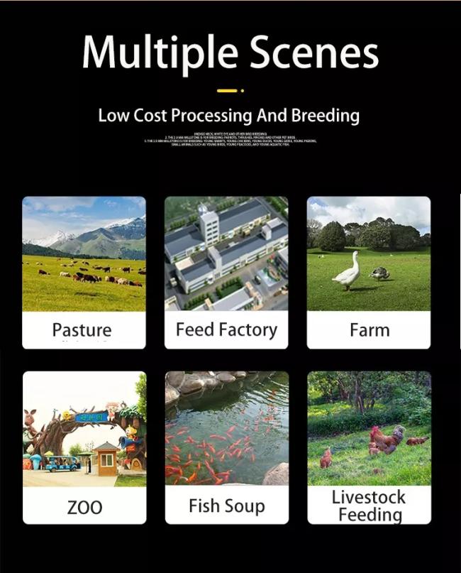 가금류 가축 과립기를 위한 500-600kg/Hour 동물 사료 펠릿 밀