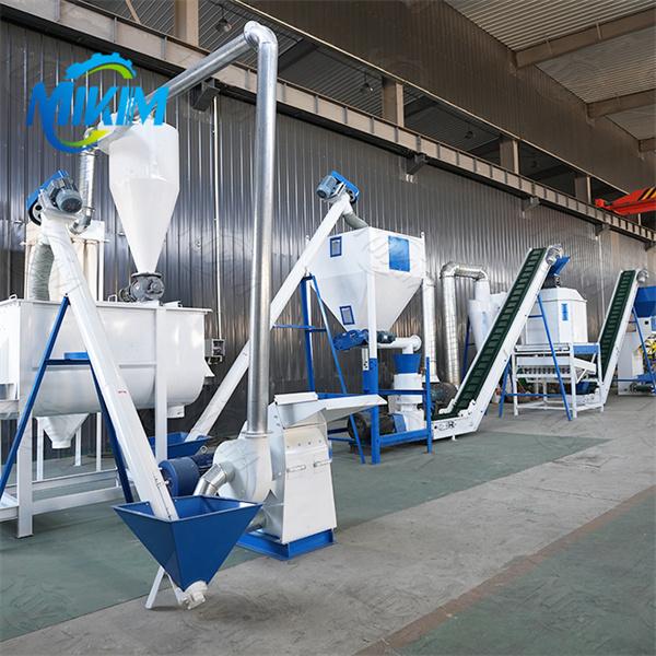 Chicken feed pellet production line