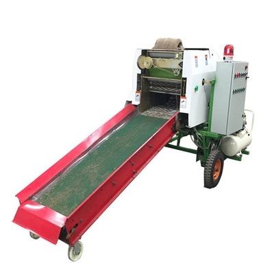China Rustproof Silage Packing Machine High Efficient Small Grass Baler PLC for sale