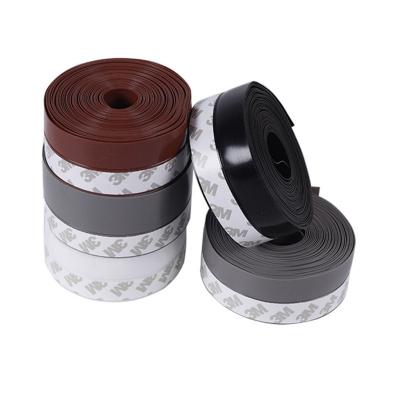 China Multifunction Self-adhesive Waterproof Silicone Sealing Strip for Window and Doors Bottom Weatherstrip for sale