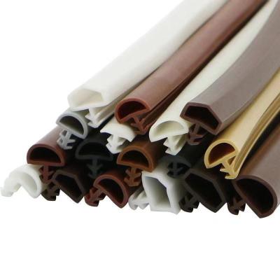 China Wooden Door Tpe Slot Sealing Strips High Quality Slot Seal Pvc Anti-collision Rubber Sealing Strip for sale