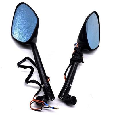 Κίνα Μαύρο Custom CNC Αλουμίνιο LED Φως Rearview Mirror πλευρικοί καθρέφτες για ηλεκτρικό σκούτερ προς πώληση