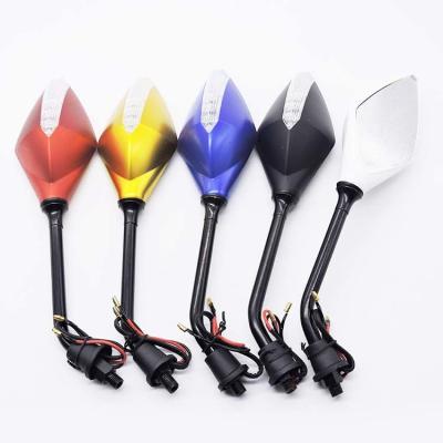 중국 블루 커스텀 스쿠터 오토바이 LED 라이트 후면 거울 측면 거울 판매용