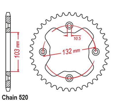 중국 사용자 정의 로고 T6061/7075 합금 520 38T 후방 스프록트 KTM 450 XC/SX 505SX 525XC 판매용