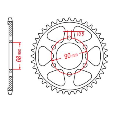 Chine 428 Chaîne de moto pour Honda CB125 R Technologie avancée et fabrication à vendre
