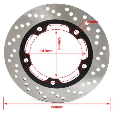 중국 240mm 스테인리스 스틸 420 2Cr13 후방 브레이크 디스크 로터 Suzuki SV650 GSXS750 GSF1250 판매용