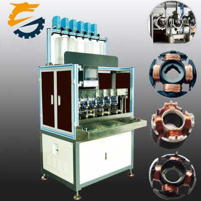 China Micro-motor coil automatische draad wikkeling machine met vliegende vork nauwkeurigheid 0,05 graad Te koop