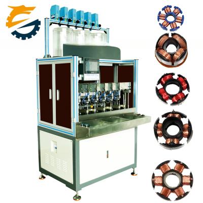 China PLC's Coil Cooler Motor Winding Machine met een hoge productiviteit en 3,5 KW Power Output Te koop