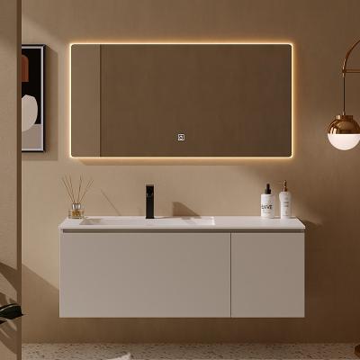 Chine Vanité de salle de bains d'ardoise de rectangle de SONSILL avec la lumière de miroir de LED à vendre
