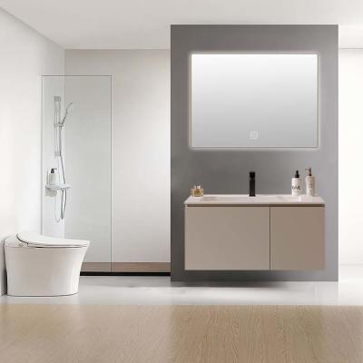 Chine Cabinets en bois de miroir de salle de bains de la vanité 70kg de salle de bains de 80cm avec les lumières menées à vendre